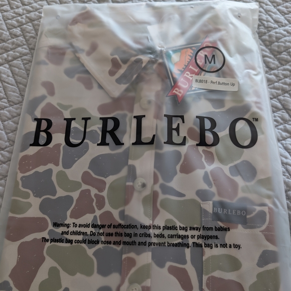 BURLEBO | Shirts | Burlebo Multicolor Camo Shirt | Poshmark